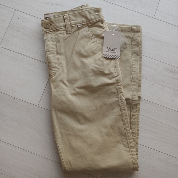 Vans | Bottoms | Vans New Boys Chino Fit Tan Pants School Uniform ...